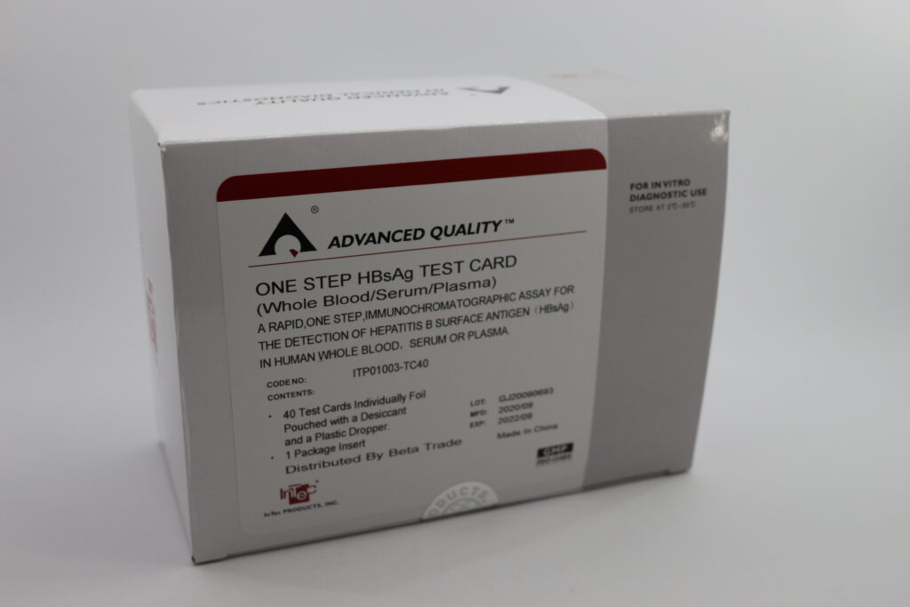 ADVANCED QUALITY™ ONE STEP HBsAg TEST CARD (Whole Blood/Serum/Plasma) A ...